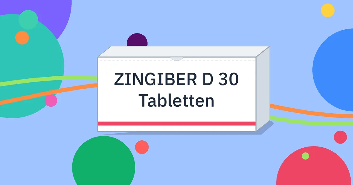 Symbolbild: Packung mit der Aufschrift ZINGIBER D 30 Tabletten (PZN 07250220) – Verfügbarkeit und Bezug in Apotheken in Frankfurt am Main