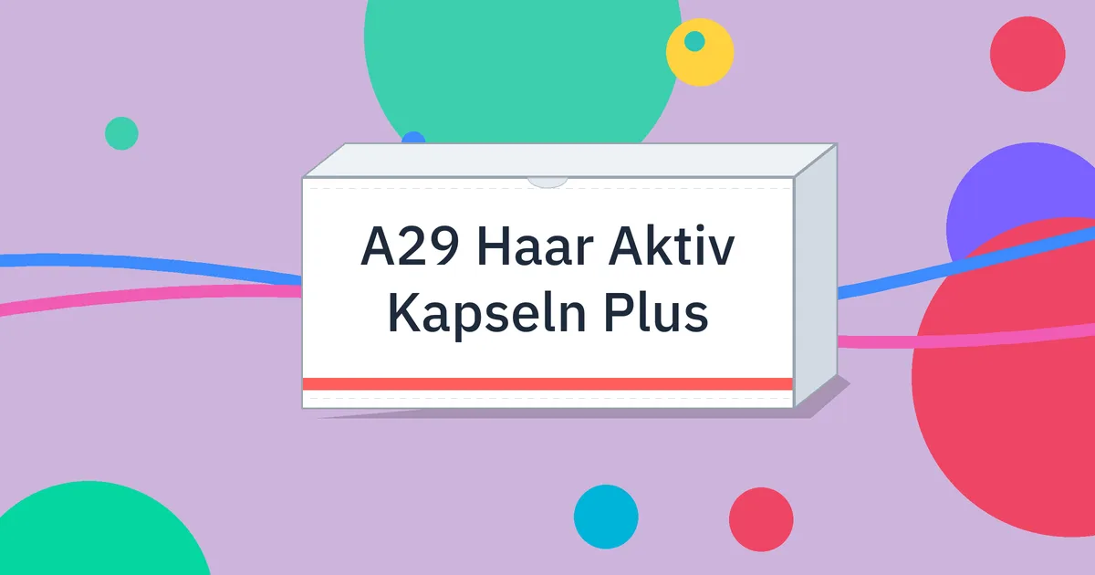 Symbolbild: Packung mit der Aufschrift A29 Haar Aktiv Kapseln Plus (PZN 03243370) – Verfügbarkeit und Bezug in Apotheken in Frankfurt am Main