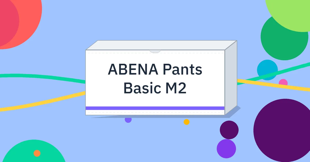 Symbolbild: Packung mit der Aufschrift ABENA Pants Basic M2 (PZN 20028041) – Verfügbarkeit und Bezug in Apotheken in Frankfurt am Main