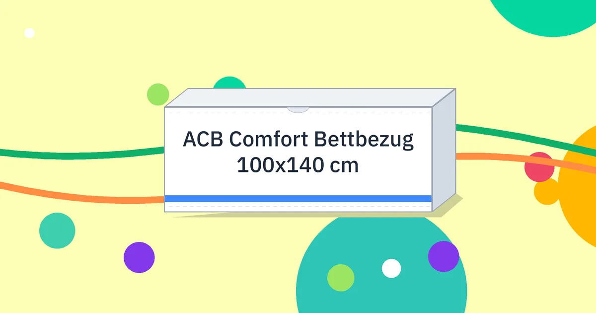 Symbolbild: Packung mit der Aufschrift ACB Comfort Bettbezug 100x140 cm (PZN 04117064) – Verfügbarkeit und Bezug in Apotheken in Frankfurt am Main