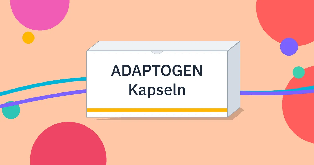Symbolbild: Packung mit der Aufschrift ADAPTOGEN Kapseln (PZN 19959389) – Verfügbarkeit und Bezug in Apotheken in Frankfurt am Main