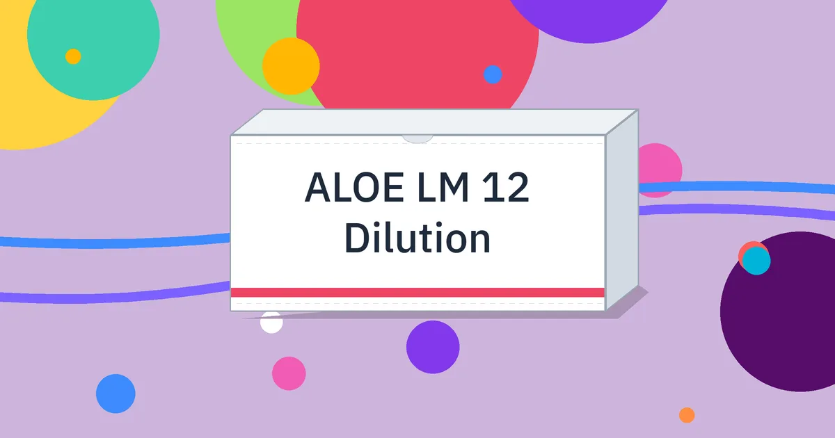 Symbolbild: Packung mit der Aufschrift ALOE LM 12 Dilution (PZN 06921161) – Verfügbarkeit und Bezug in Apotheken in Frankfurt am Main