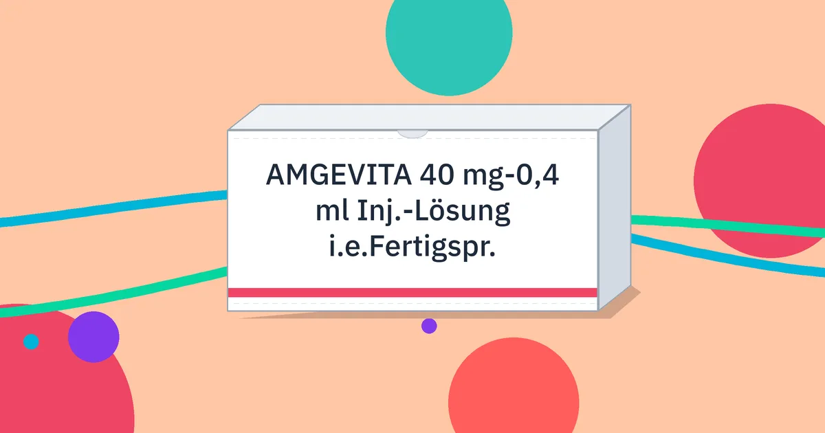 Symbolbild: Packung mit der Aufschrift AMGEVITA 40 mg-0,4 ml Inj.-Lösung i.e.Fertigspr. (PZN 19688708) – Verfügbarkeit und Bezug in Apotheken in Frankfurt am Main
