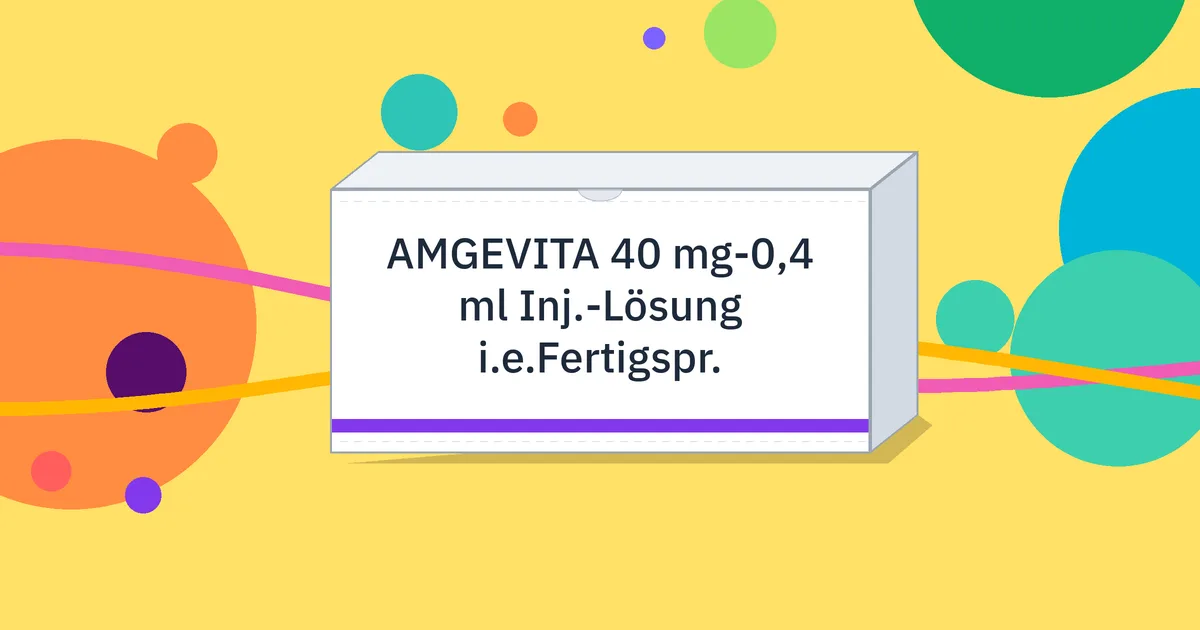 Symbolbild: Packung mit der Aufschrift AMGEVITA 40 mg-0,4 ml Inj.-Lösung i.e.Fertigspr. (PZN 20041900) – Verfügbarkeit und Bezug in Apotheken in Frankfurt am Main