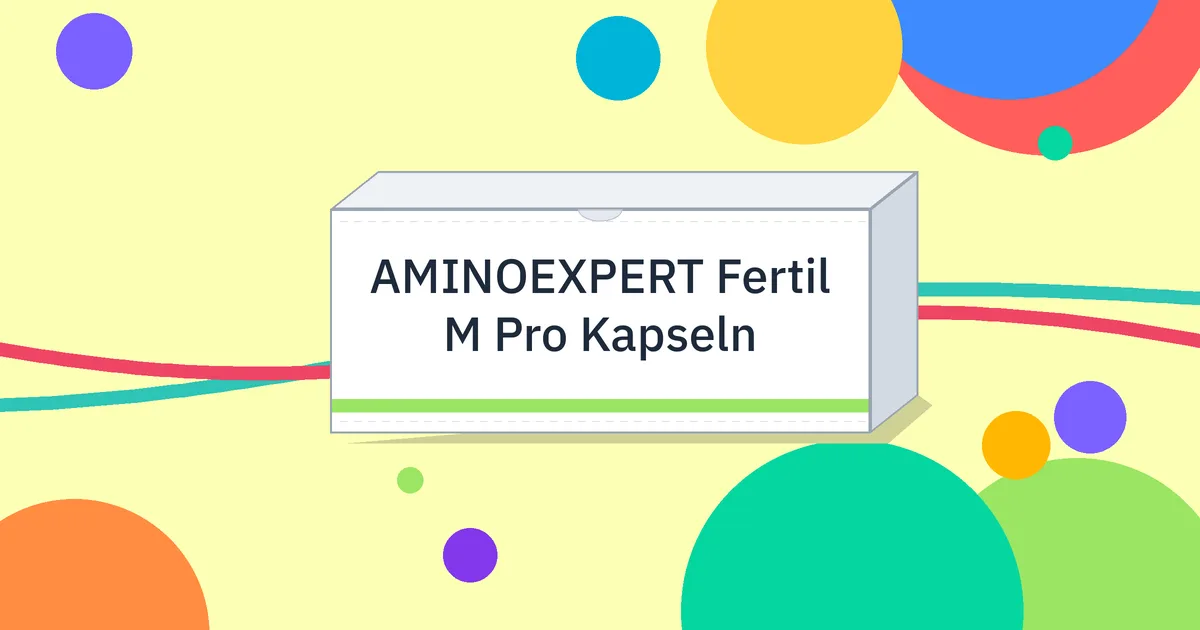 Symbolbild: Packung mit der Aufschrift AMINOEXPERT Fertil M Pro Kapseln (PZN 19708635) – Verfügbarkeit und Bezug in Apotheken in Frankfurt am Main