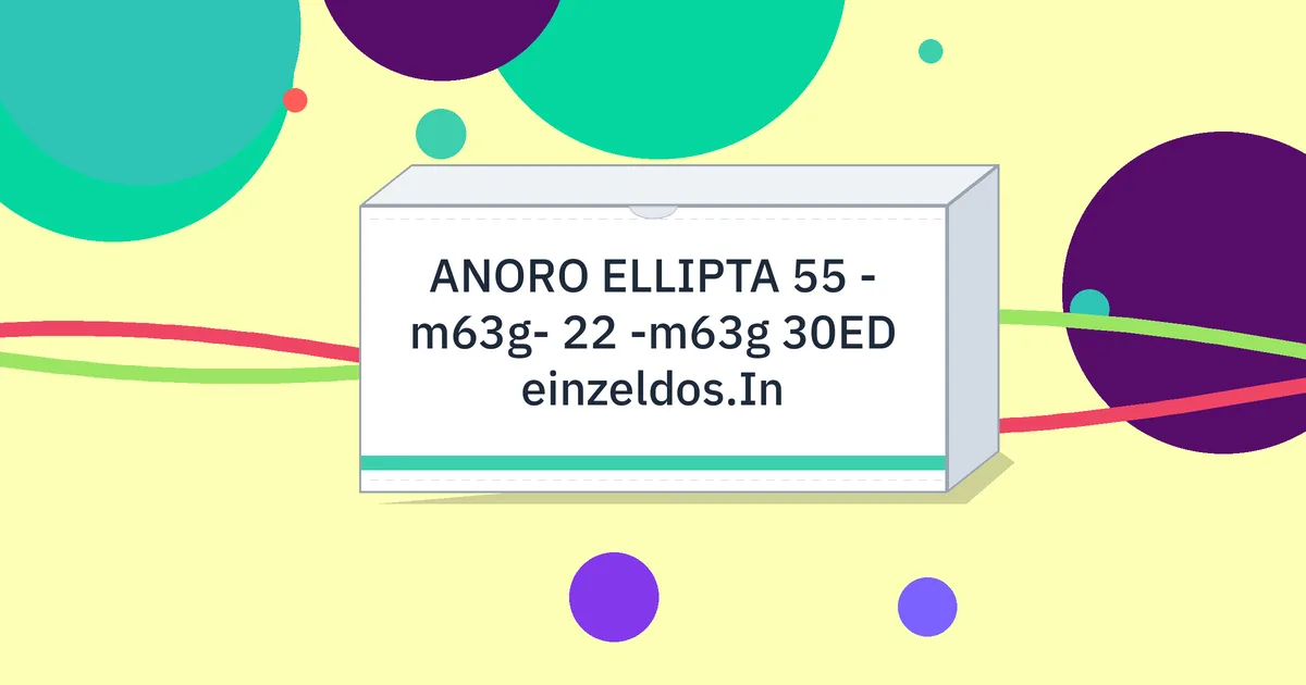 Symbolbild: Packung mit der Aufschrift ANORO ELLIPTA 55 -m63g- 22 -m63g 30ED einzeldos.In (PZN 14336229) – Verfügbarkeit und Bezug in Apotheken in Frankfurt am Main