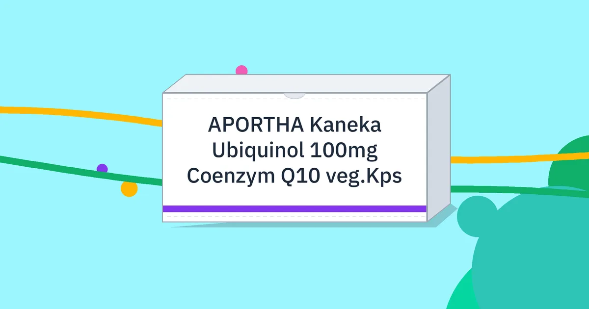 Symbolbild: Packung mit der Aufschrift APORTHA Kaneka Ubiquinol 100mg Coenzym Q10 veg.Kps (PZN 19518260) – Verfügbarkeit und Bezug in Apotheken in Frankfurt am Main