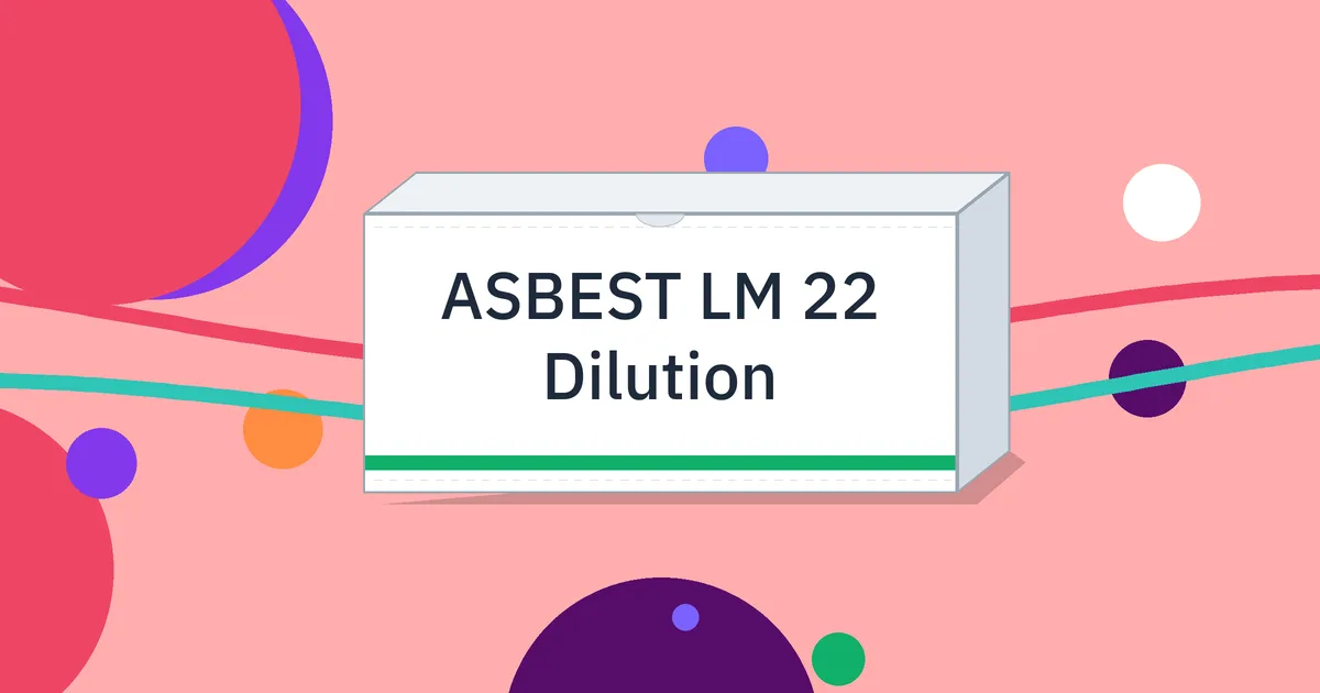 Symbolbild: Packung mit der Aufschrift ASBEST LM 22 Dilution (PZN 13398493) – Verfügbarkeit und Bezug in Apotheken in Frankfurt am Main