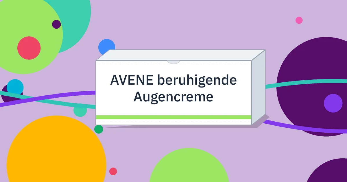 Symbolbild: Packung mit der Aufschrift AVENE beruhigende Augencreme (PZN 19465629) – Verfügbarkeit und Bezug in Apotheken in Frankfurt am Main