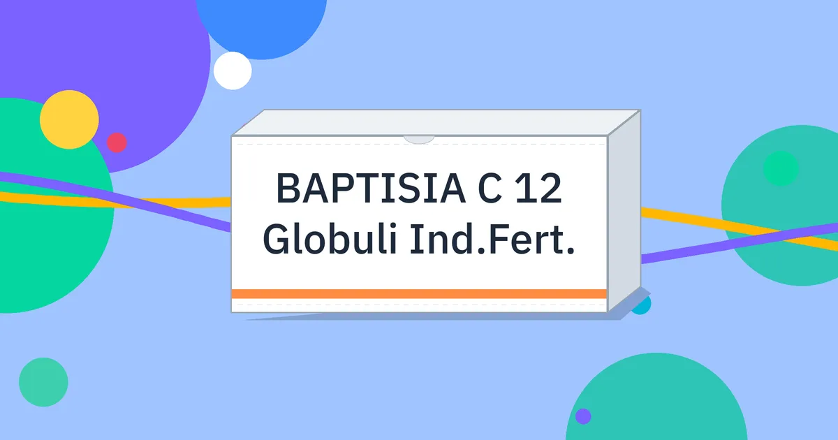 Symbolbild: Packung mit der Aufschrift BAPTISIA C 12 Globuli Ind.Fert. (PZN 17644575) – Verfügbarkeit und Bezug in Apotheken in Frankfurt am Main