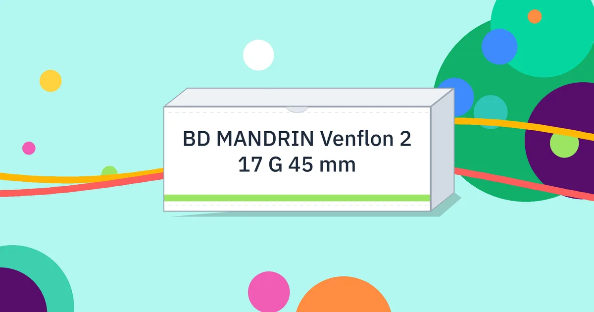 Symbolbild: Packung mit der Aufschrift BD MANDRIN Venflon 2 17 G 45 mm (PZN 04250455) – Verfügbarkeit und Bezug in Apotheken in Frankfurt am Main
