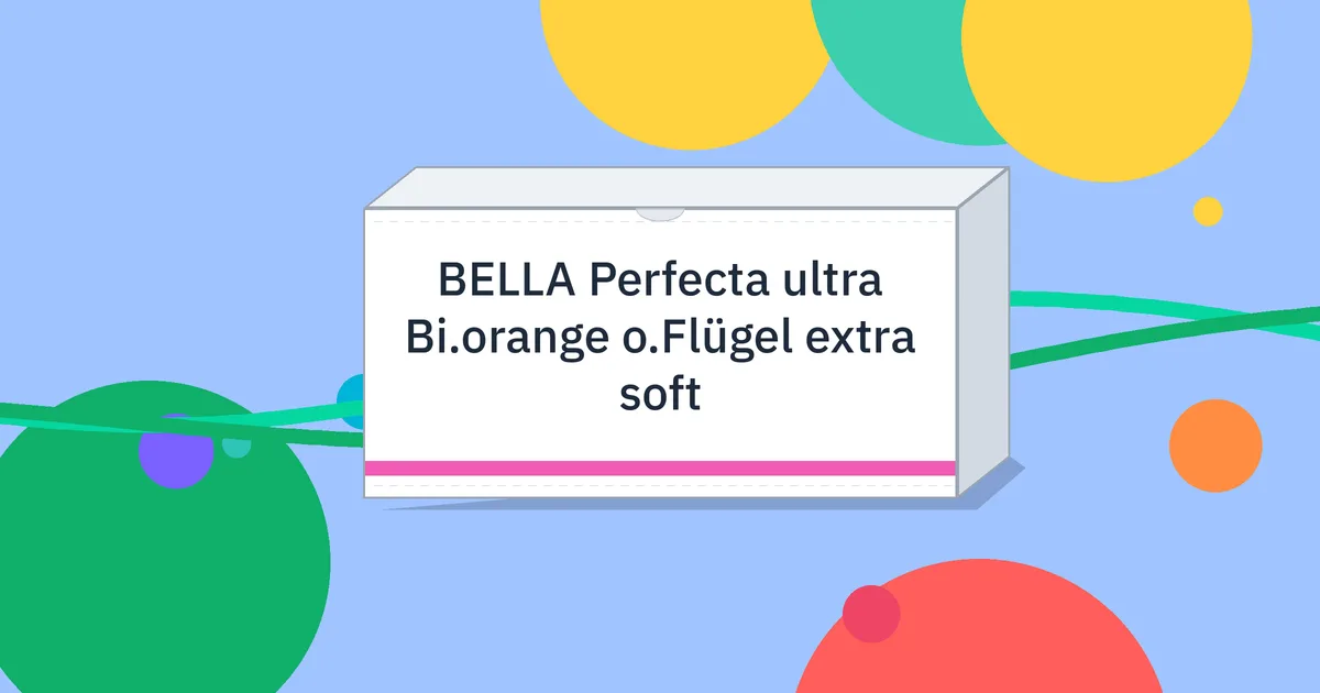 Symbolbild: Packung mit der Aufschrift BELLA Perfecta ultra Bi.orange o.Flügel extra soft (PZN 11276550) – Verfügbarkeit und Bezug in Apotheken in Frankfurt am Main