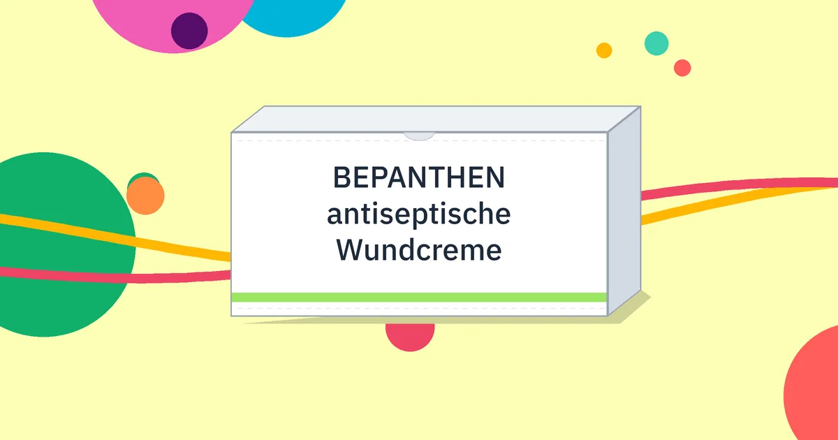 Symbolbild: Packung mit der Aufschrift BEPANTHEN antiseptische Wundcreme (PZN 01987824) – Verfügbarkeit und Bezug in Apotheken in Frankfurt am Main