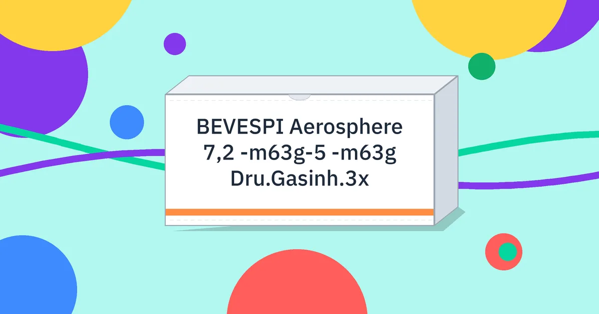 Symbolbild: Packung mit der Aufschrift BEVESPI Aerosphere 7,2 -m63g-5 -m63g Dru.Gasinh.3x (PZN 16528720) – Verfügbarkeit und Bezug in Apotheken in Frankfurt am Main