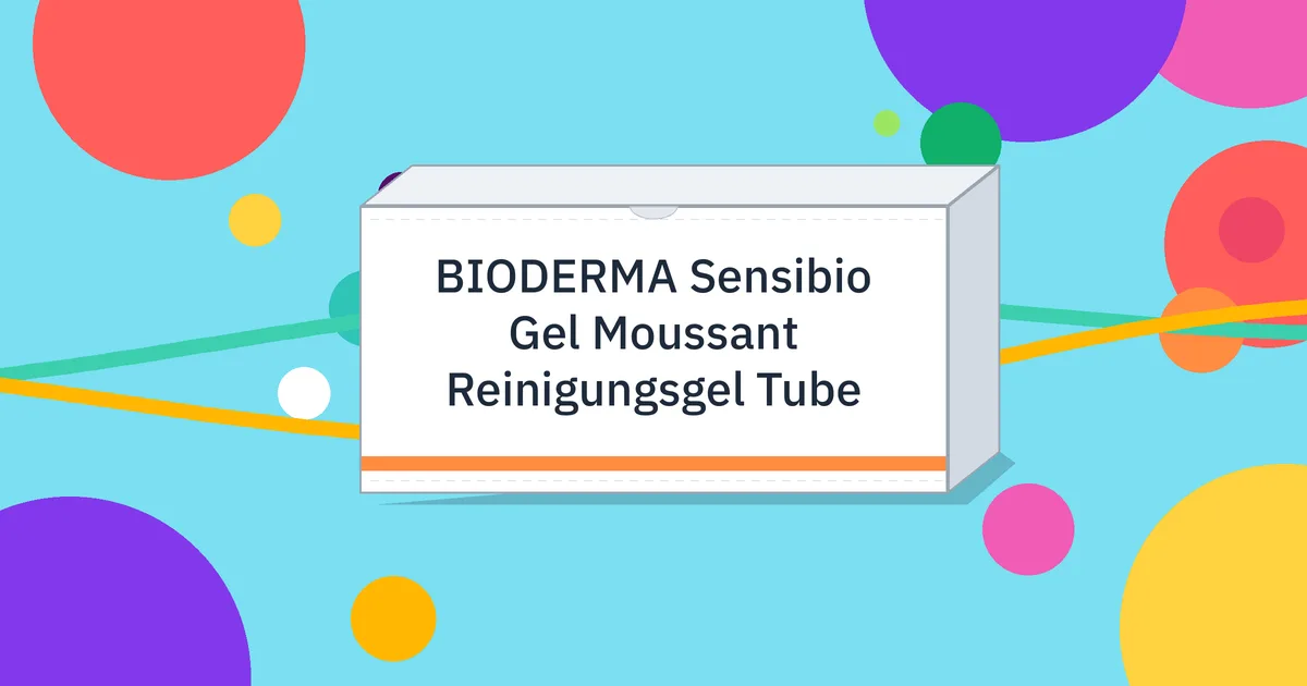 Symbolbild: Packung mit der Aufschrift BIODERMA Sensibio Gel Moussant Reinigungsgel Tube (PZN 20891515) – Verfügbarkeit und Bezug in Apotheken in Frankfurt am Main