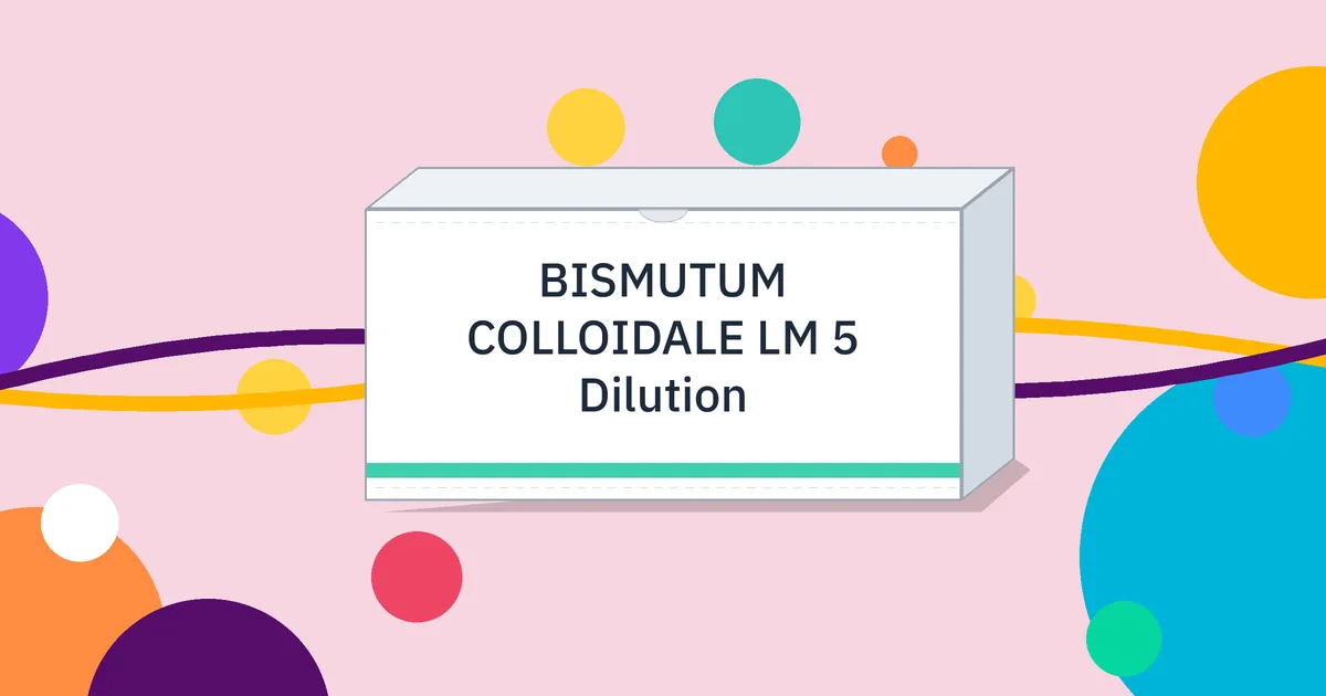 Symbolbild: Packung mit der Aufschrift BISMUTUM COLLOIDALE LM 5 Dilution (PZN 13385792) – Verfügbarkeit und Bezug in Apotheken in Frankfurt am Main