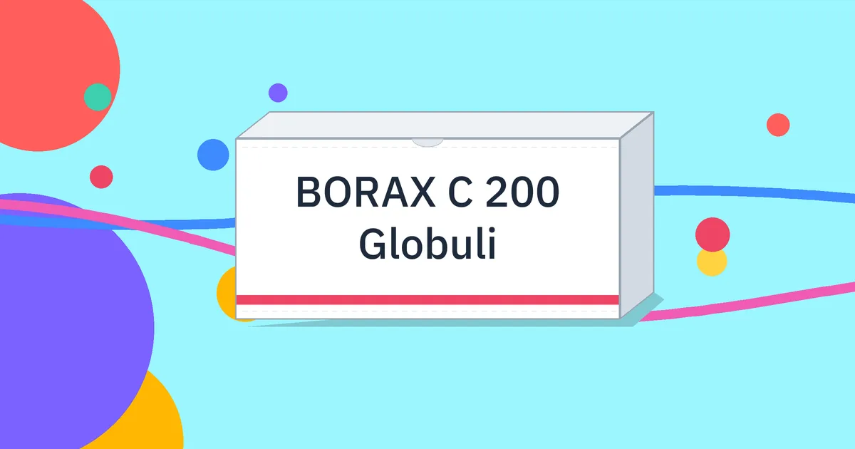 Symbolbild: Packung mit der Aufschrift BORAX C 200 Globuli (PZN 04207583) – Verfügbarkeit und Bezug in Apotheken in Frankfurt am Main