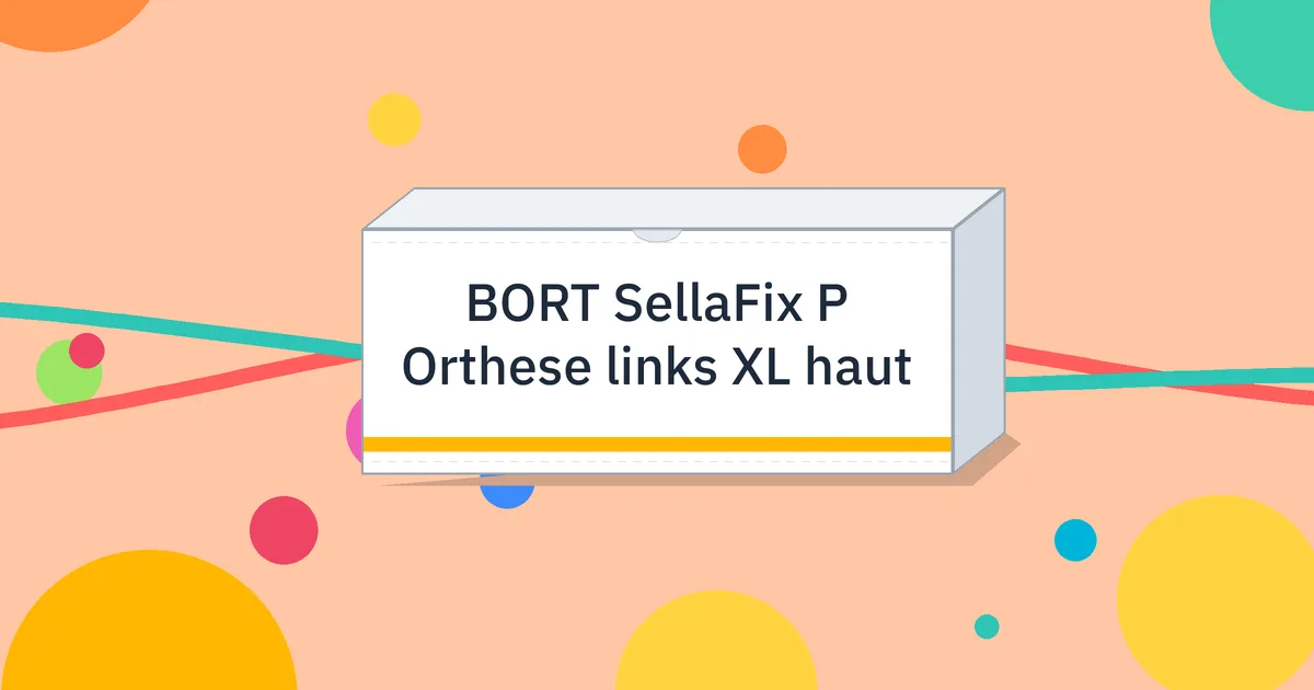 Symbolbild: Packung mit der Aufschrift BORT SellaFix P Orthese links XL haut (PZN 08521862) – Verfügbarkeit und Bezug in Apotheken in Frankfurt am Main