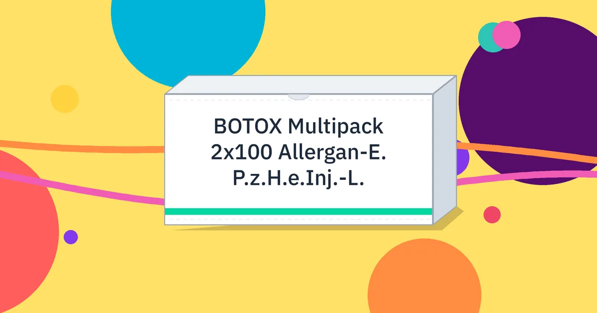 Symbolbild: Packung mit der Aufschrift BOTOX Multipack 2x100 Allergan-E. P.z.H.e.Inj.-L. (PZN 19441327) – Verfügbarkeit und Bezug in Apotheken in Frankfurt am Main