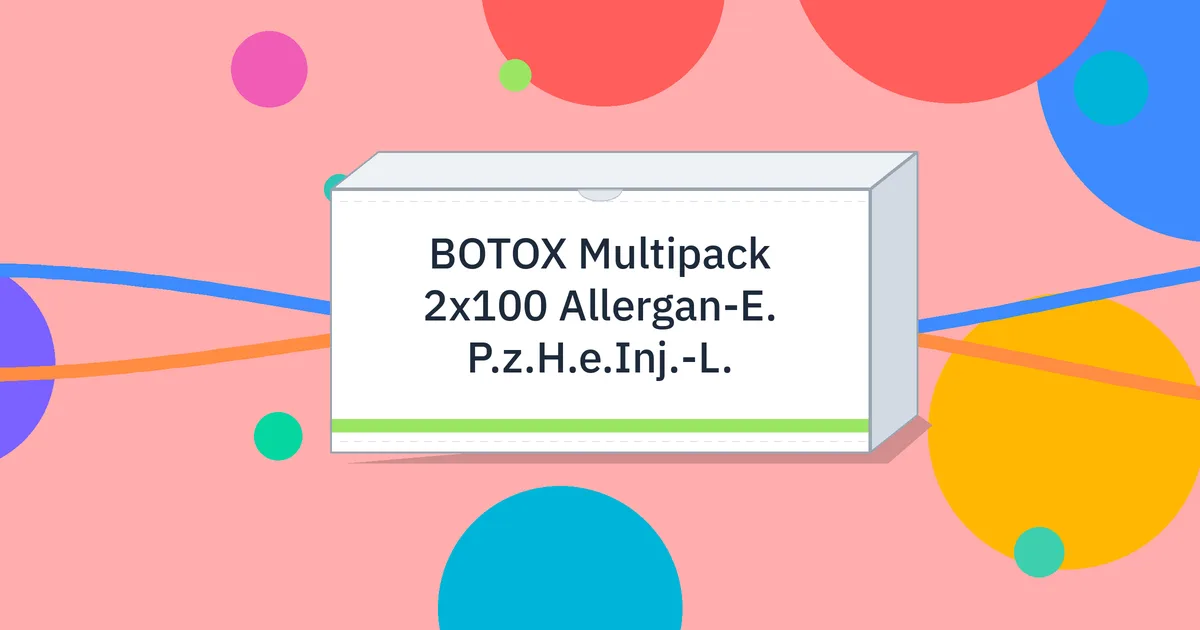 Symbolbild: Packung mit der Aufschrift BOTOX Multipack 2x100 Allergan-E. P.z.H.e.Inj.-L. (PZN 19753067) – Verfügbarkeit und Bezug in Apotheken in Frankfurt am Main