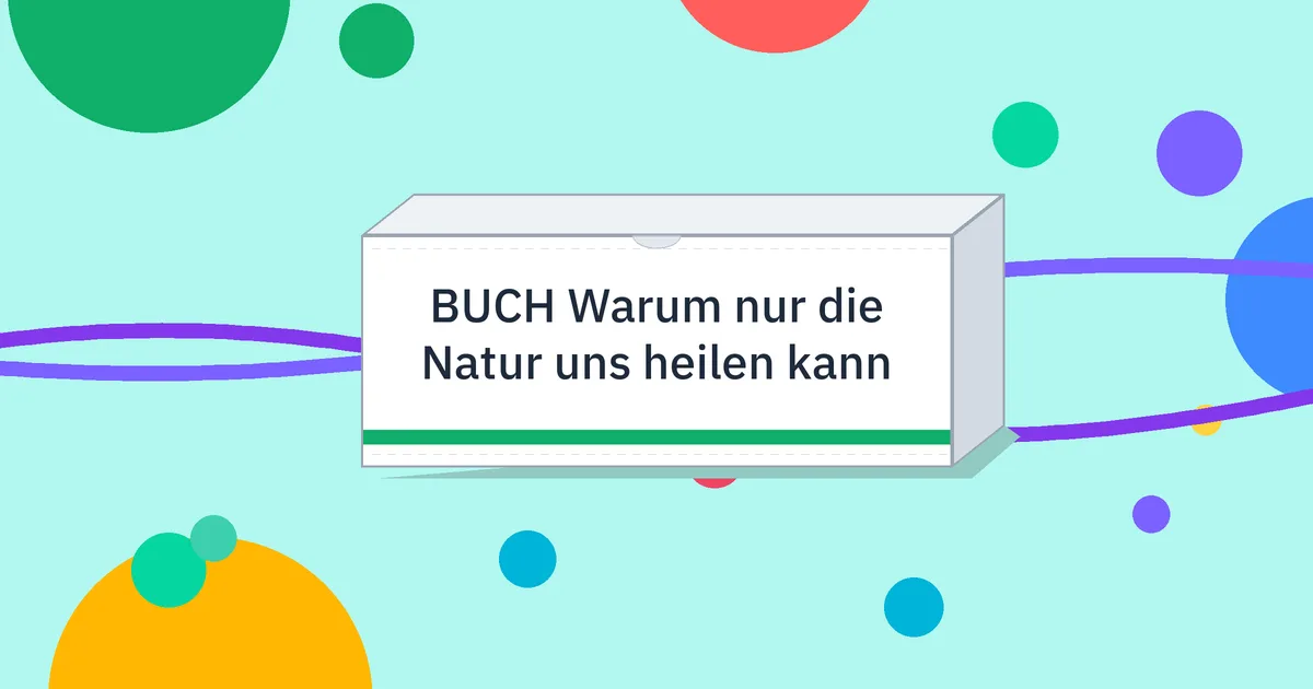 Symbolbild: Packung mit der Aufschrift BUCH Warum nur die Natur uns heilen kann (PZN 18181798) – Verfügbarkeit und Bezug in Apotheken in Frankfurt am Main