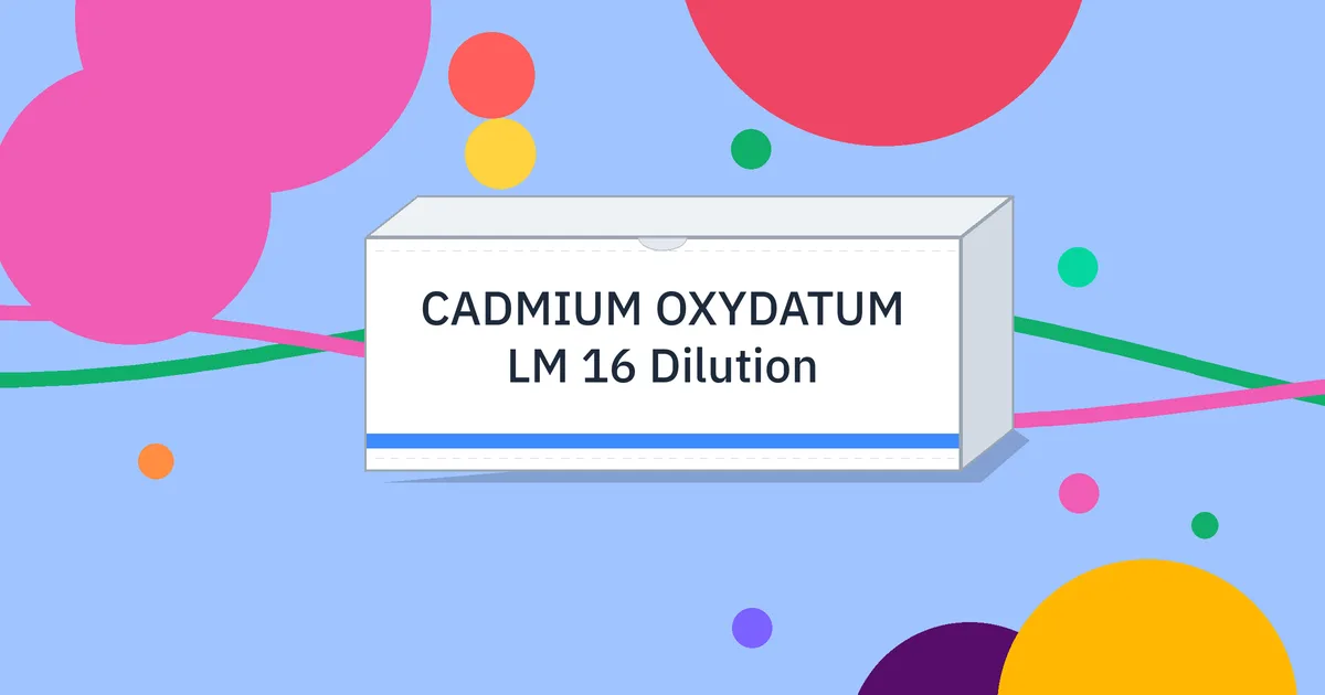 Symbolbild: Packung mit der Aufschrift CADMIUM OXYDATUM LM 16 Dilution (PZN 13401226) – Verfügbarkeit und Bezug in Apotheken in Frankfurt am Main