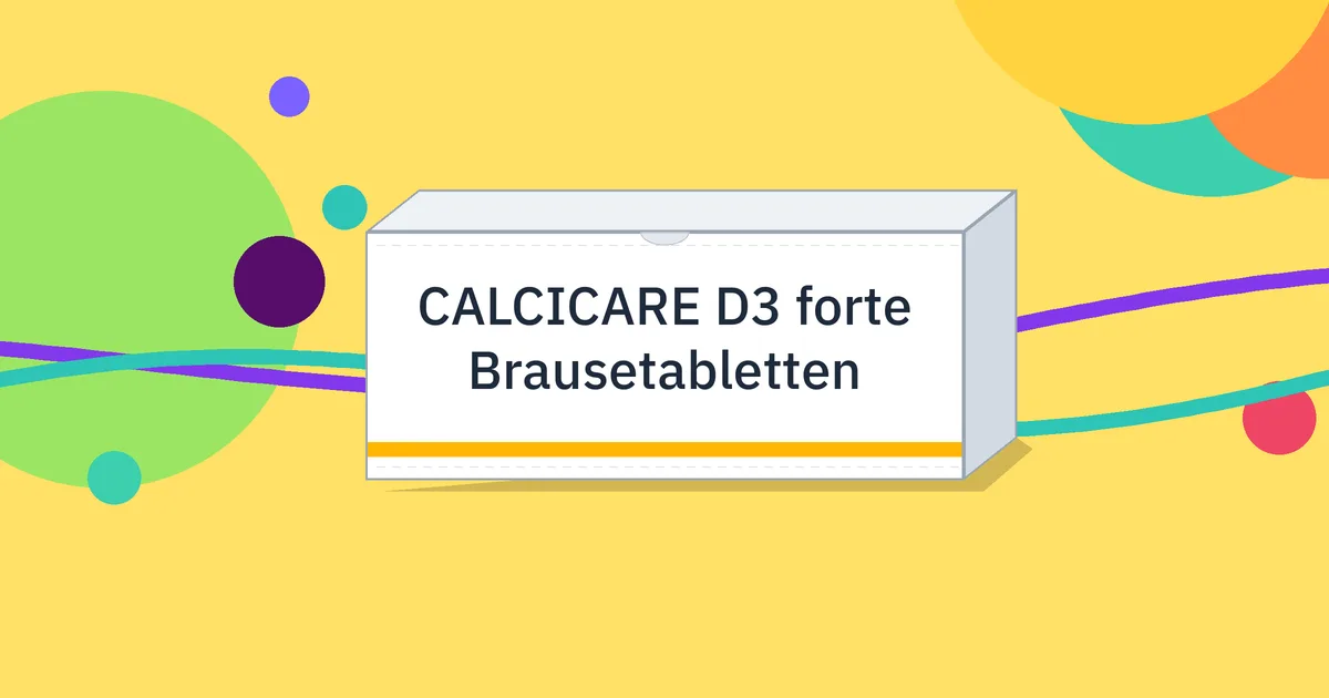 Symbolbild: Packung mit der Aufschrift CALCICARE D3 forte Brausetabletten (PZN 04787623) – Verfügbarkeit und Bezug in Apotheken in Frankfurt am Main