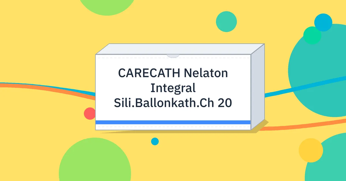 Symbolbild: Packung mit der Aufschrift CARECATH Nelaton Integral Sili.Ballonkath.Ch 20 (PZN 10198078) – Verfügbarkeit und Bezug in Apotheken in Frankfurt am Main
