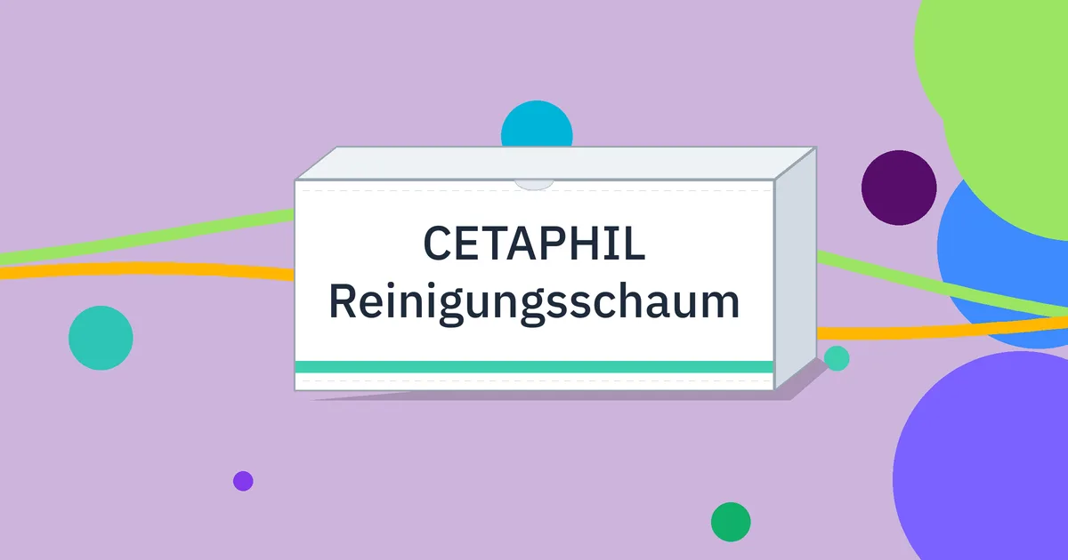 Symbolbild: Packung mit der Aufschrift CETAPHIL Reinigungsschaum (PZN 17917286) – Verfügbarkeit und Bezug in Apotheken in Frankfurt am Main
