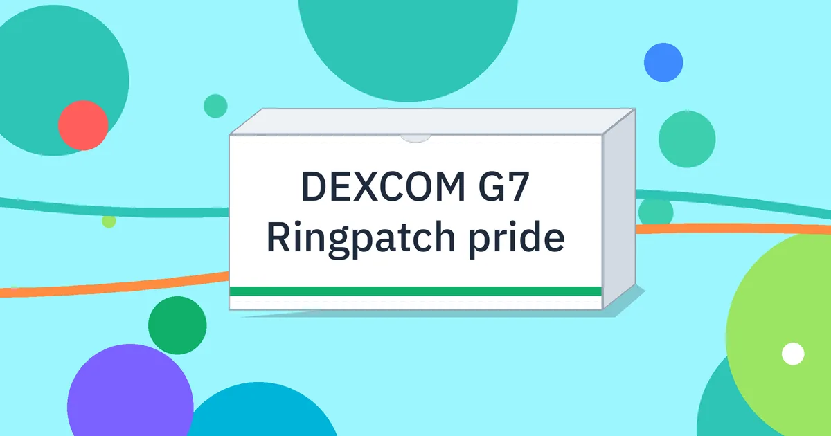 Symbolbild: Packung mit der Aufschrift DEXCOM G7 Ringpatch pride (PZN 19866618) – Verfügbarkeit und Bezug in Apotheken in Frankfurt am Main