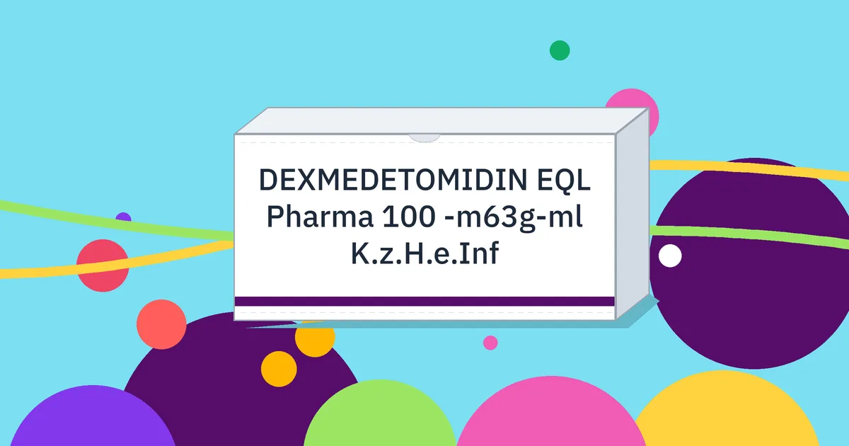 Symbolbild: Packung mit der Aufschrift DEXMEDETOMIDIN EQL Pharma 100 -m63g-ml K.z.H.e.Inf (PZN 20511091) – Verfügbarkeit und Bezug in Apotheken in Frankfurt am Main