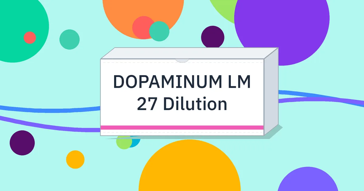 Symbolbild: Packung mit der Aufschrift DOPAMINUM LM 27 Dilution (PZN 12842862) – Verfügbarkeit und Bezug in Apotheken in Frankfurt am Main