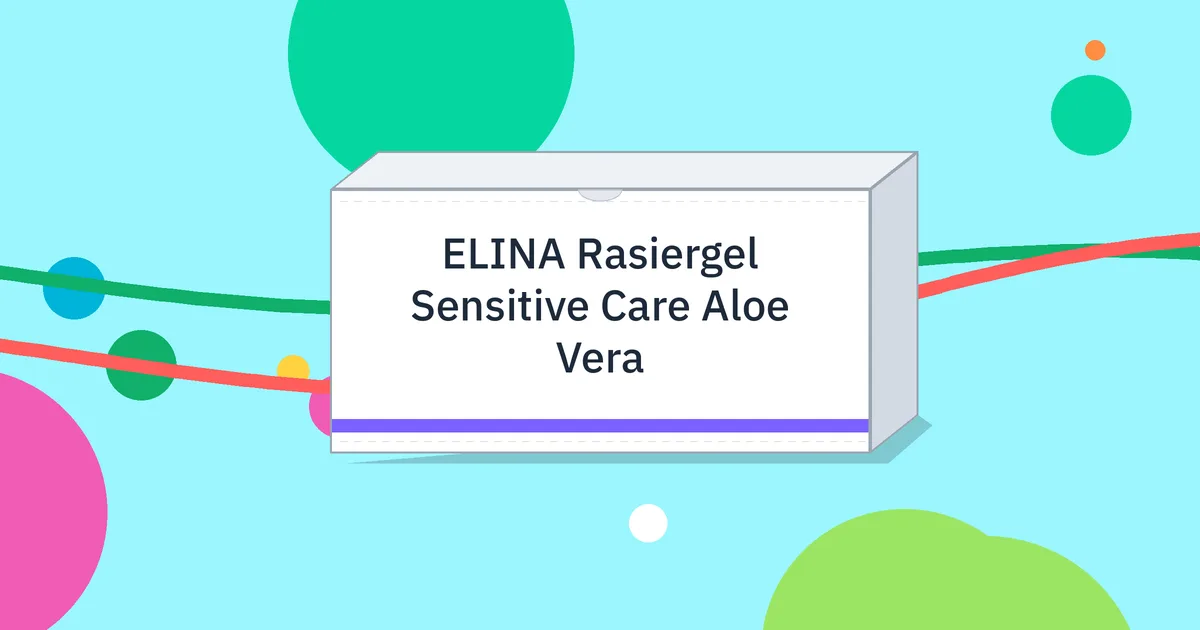 Symbolbild: Packung mit der Aufschrift ELINA Rasiergel Sensitive Care Aloe Vera (PZN 17386529) – Verfügbarkeit und Bezug in Apotheken in Frankfurt am Main
