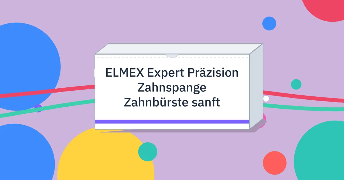 Symbolbild: Packung mit der Aufschrift ELMEX Expert Präzision Zahnspange Zahnbürste sanft (PZN 19362237) – Verfügbarkeit und Bezug in Apotheken in Frankfurt am Main