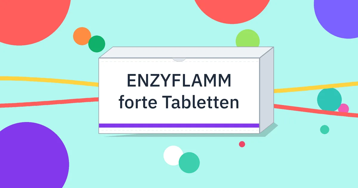 Symbolbild: Packung mit der Aufschrift ENZYFLAMM forte Tabletten (PZN 11335548) – Verfügbarkeit und Bezug in Apotheken in Frankfurt am Main