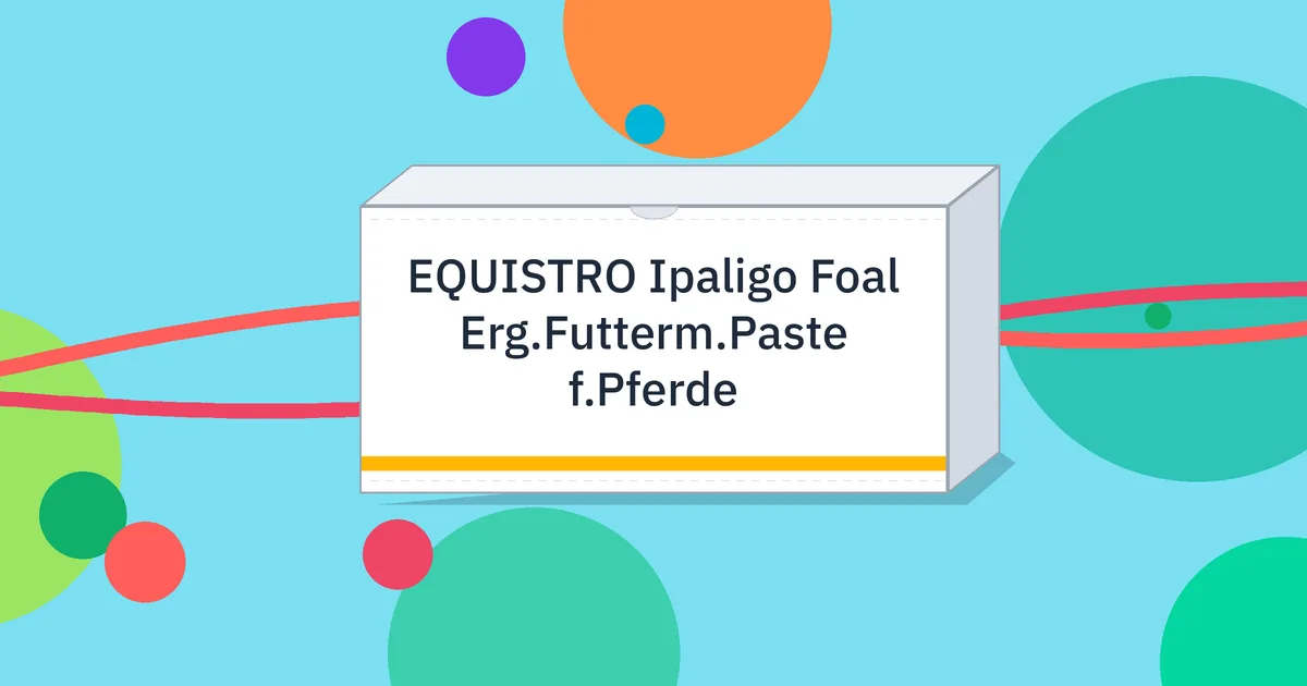 Symbolbild: Packung mit der Aufschrift EQUISTRO Ipaligo Foal Erg.Futterm.Paste f.Pferde (PZN 16361800) – Verfügbarkeit und Bezug in Apotheken in Frankfurt am Main