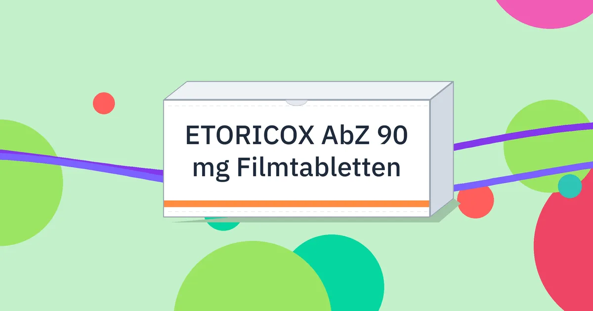 Symbolbild: Packung mit der Aufschrift ETORICOX AbZ 90 mg Filmtabletten (PZN 12380982) – Verfügbarkeit und Bezug in Apotheken in Frankfurt am Main