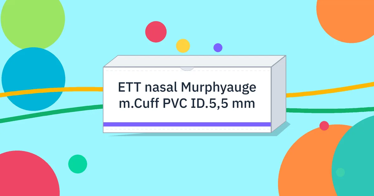 Symbolbild: Packung mit der Aufschrift ETT nasal Murphyauge m.Cuff PVC ID.5,5 mm (PZN 19121344) – Verfügbarkeit und Bezug in Apotheken in Frankfurt am Main