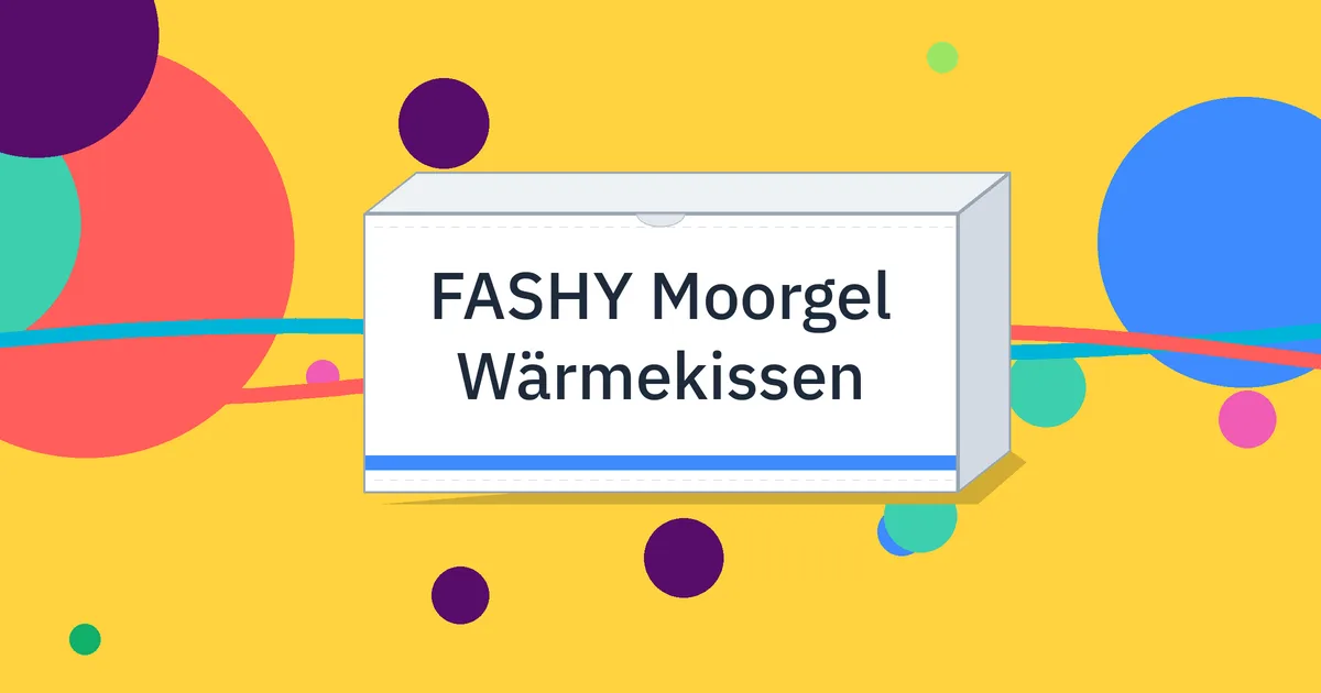 Symbolbild: Packung mit der Aufschrift FASHY Moorgel Wärmekissen (PZN 09702560) – Verfügbarkeit und Bezug in Apotheken in Frankfurt am Main