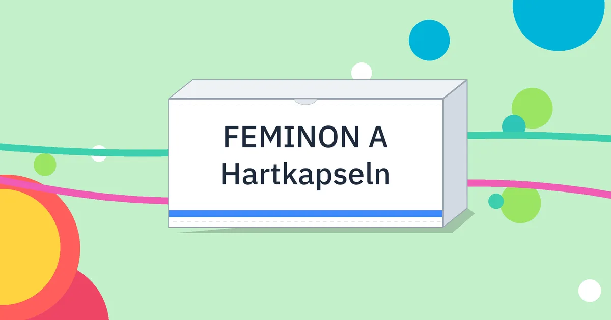 Symbolbild: Packung mit der Aufschrift FEMINON A Hartkapseln (PZN 00453836) – Verfügbarkeit und Bezug in Apotheken in Frankfurt am Main