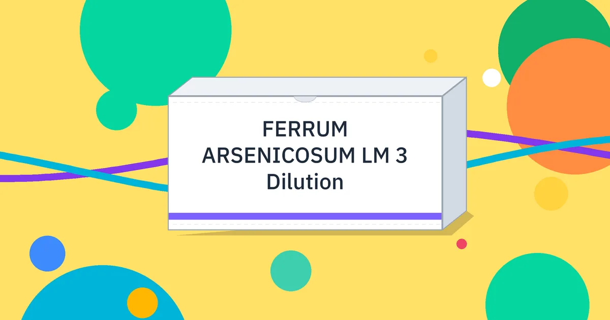 Symbolbild: Packung mit der Aufschrift FERRUM ARSENICOSUM LM 3 Dilution (PZN 12847434) – Verfügbarkeit und Bezug in Apotheken in Frankfurt am Main