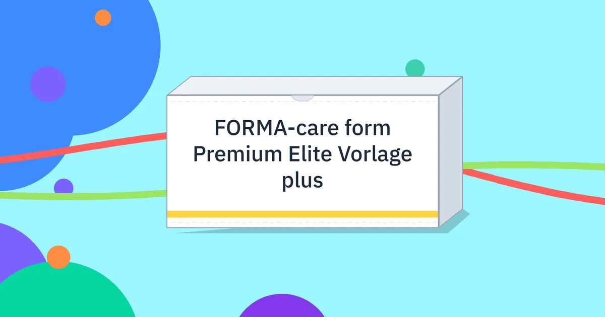 Symbolbild: Packung mit der Aufschrift FORMA-care form Premium Elite Vorlage plus (PZN 18498466) – Verfügbarkeit und Bezug in Apotheken in Frankfurt am Main