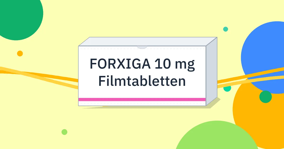 Symbolbild: Packung mit der Aufschrift FORXIGA 10 mg Filmtabletten (PZN 18053557) – Verfügbarkeit und Bezug in Apotheken in Frankfurt am Main