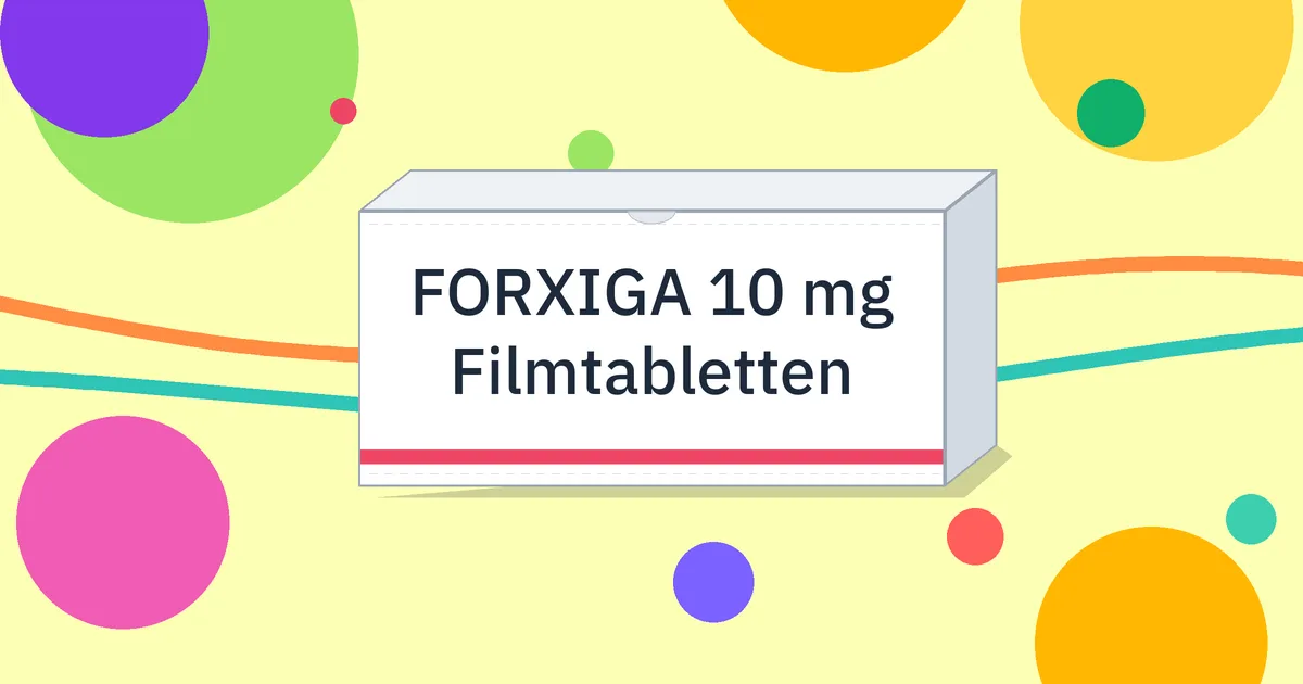 Symbolbild: Packung mit der Aufschrift FORXIGA 10 mg Filmtabletten (PZN 19357905) – Verfügbarkeit und Bezug in Apotheken in Frankfurt am Main
