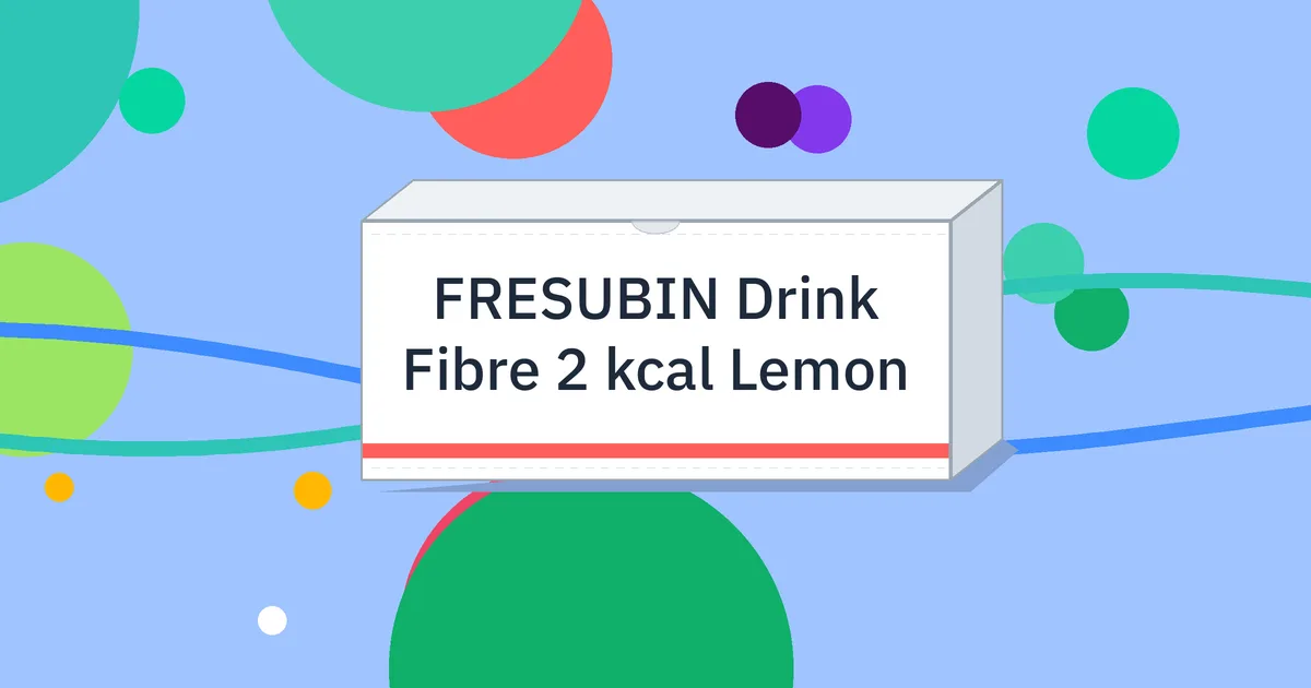 Symbolbild: Packung mit der Aufschrift FRESUBIN Drink Fibre 2 kcal Lemon (PZN 11590950) – Verfügbarkeit und Bezug in Apotheken in Frankfurt am Main