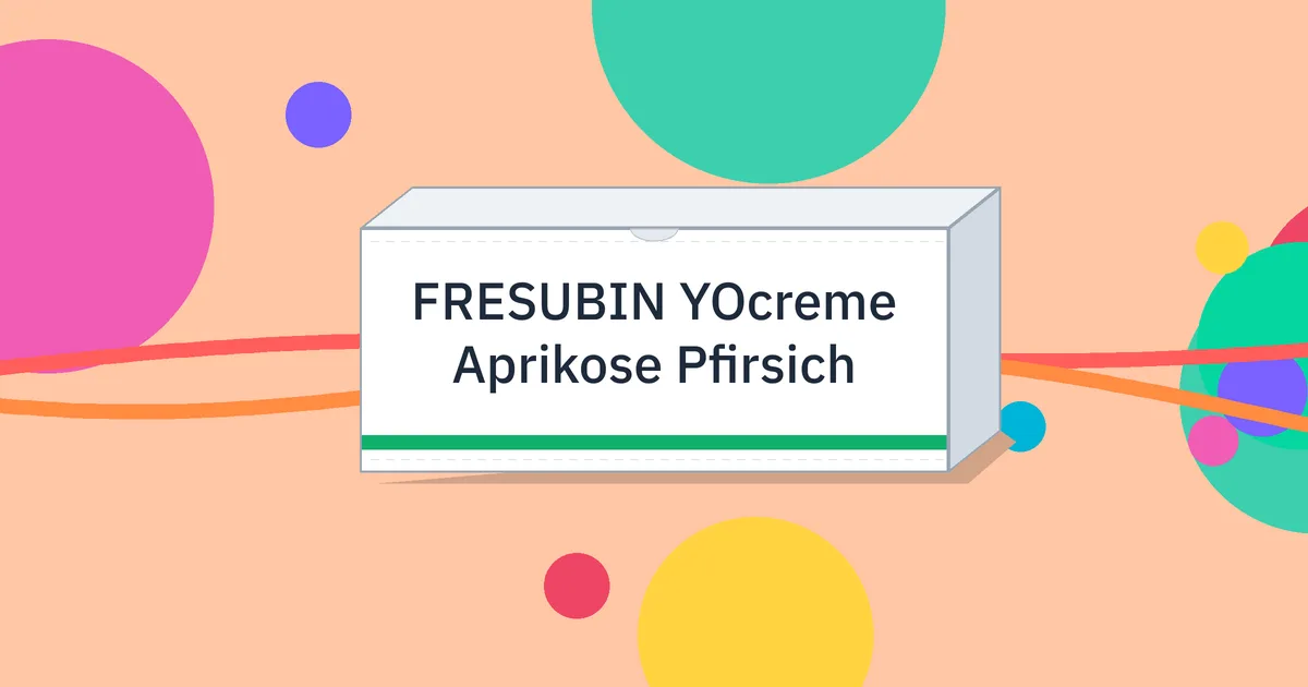 Symbolbild: Packung mit der Aufschrift FRESUBIN YOcreme Aprikose Pfirsich (PZN 11513659) – Verfügbarkeit und Bezug in Apotheken in Frankfurt am Main