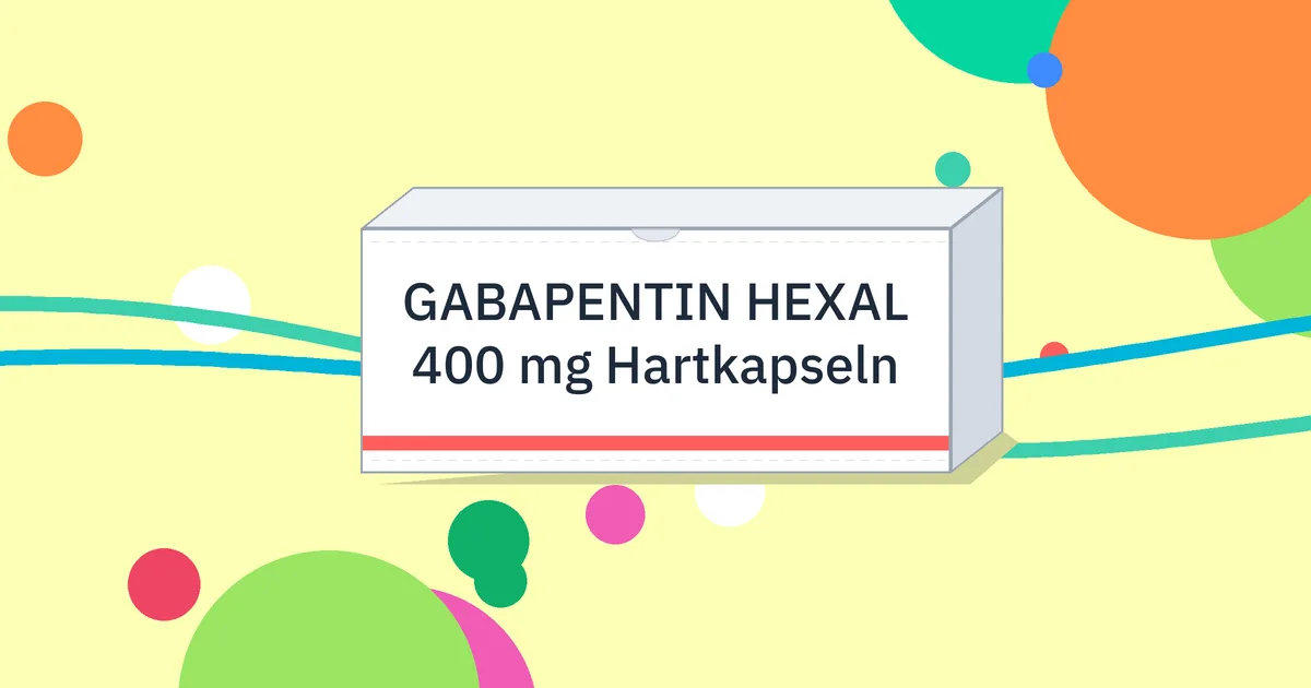 Symbolbild: Packung mit der Aufschrift GABAPENTIN HEXAL 400 mg Hartkapseln (PZN 04024351) – Verfügbarkeit und Bezug in Apotheken in Frankfurt am Main