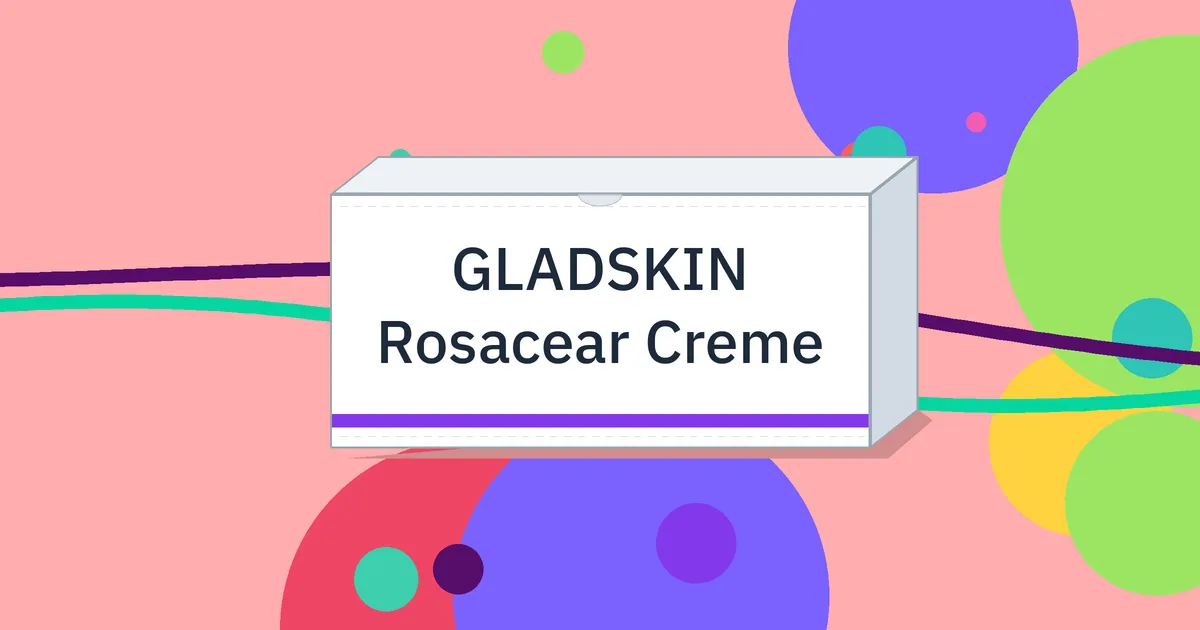 Symbolbild: Packung mit der Aufschrift GLADSKIN Rosacear Creme (PZN 18256438) – Verfügbarkeit und Bezug in Apotheken in Frankfurt am Main
