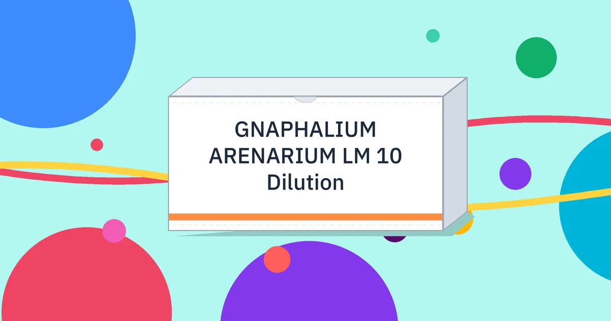 Symbolbild: Packung mit der Aufschrift GNAPHALIUM ARENARIUM LM 10 Dilution (PZN 13544635) – Verfügbarkeit und Bezug in Apotheken in Frankfurt am Main