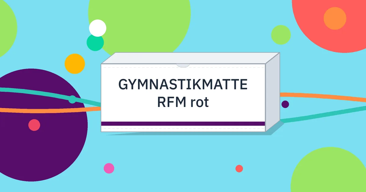 Symbolbild: Packung mit der Aufschrift GYMNASTIKMATTE RFM rot (PZN 01170804) – Verfügbarkeit und Bezug in Apotheken in Frankfurt am Main